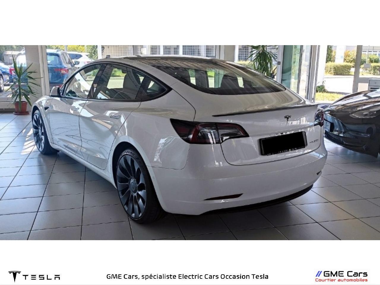 TESLA-MODEL 3-PERFOMANCE BLANC MODEL 2022 RYZEN