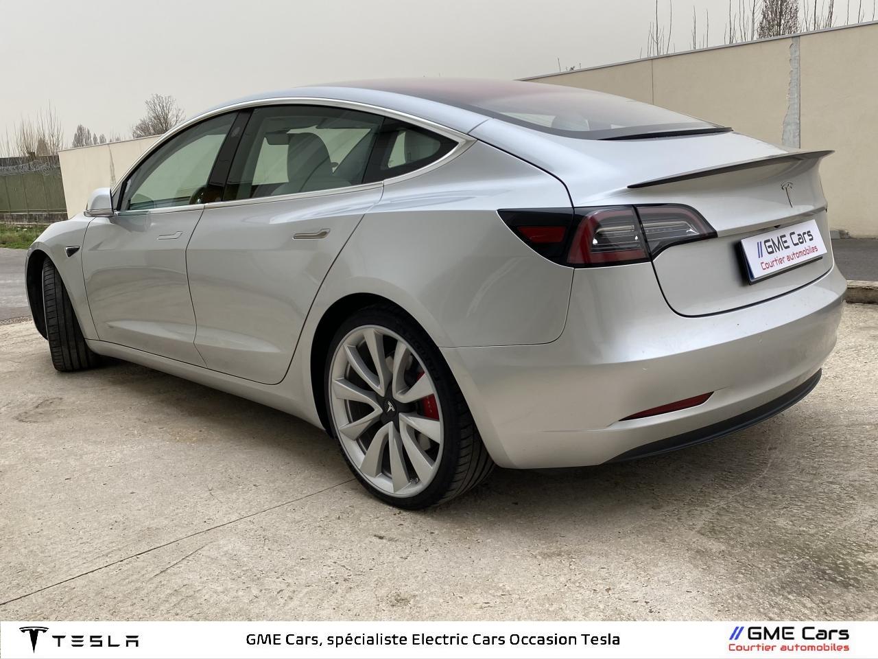 GME CARS - TESLA-MODEL 3-PERFORMANCE Gris Clair - FSD - Int Cuir Blanc ...