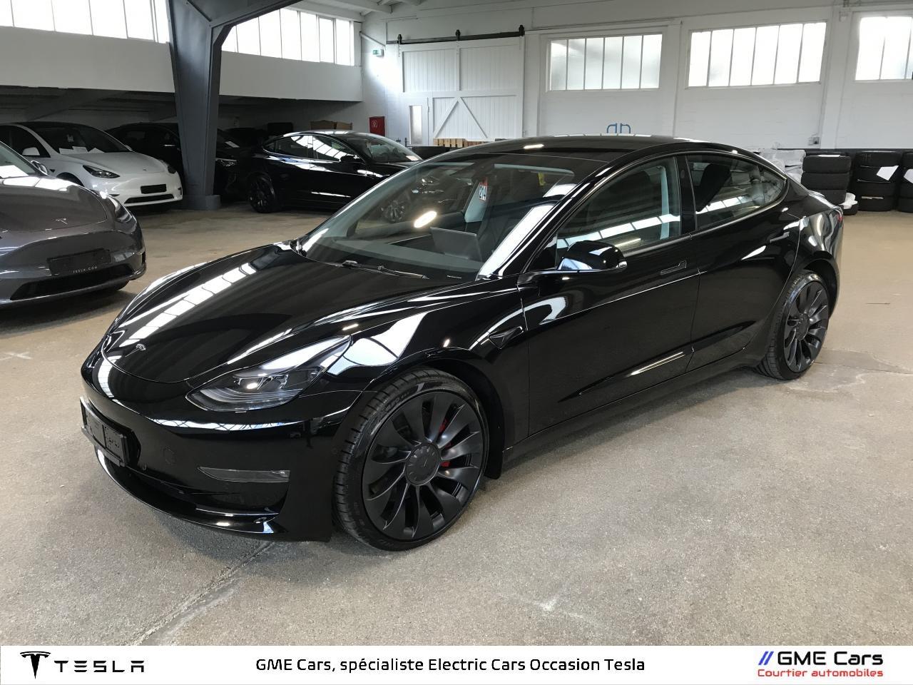 GME CARS - TESLA-MODEL 3-PERFORMANCE NOIR - RYZEN 2022 - Int Noir