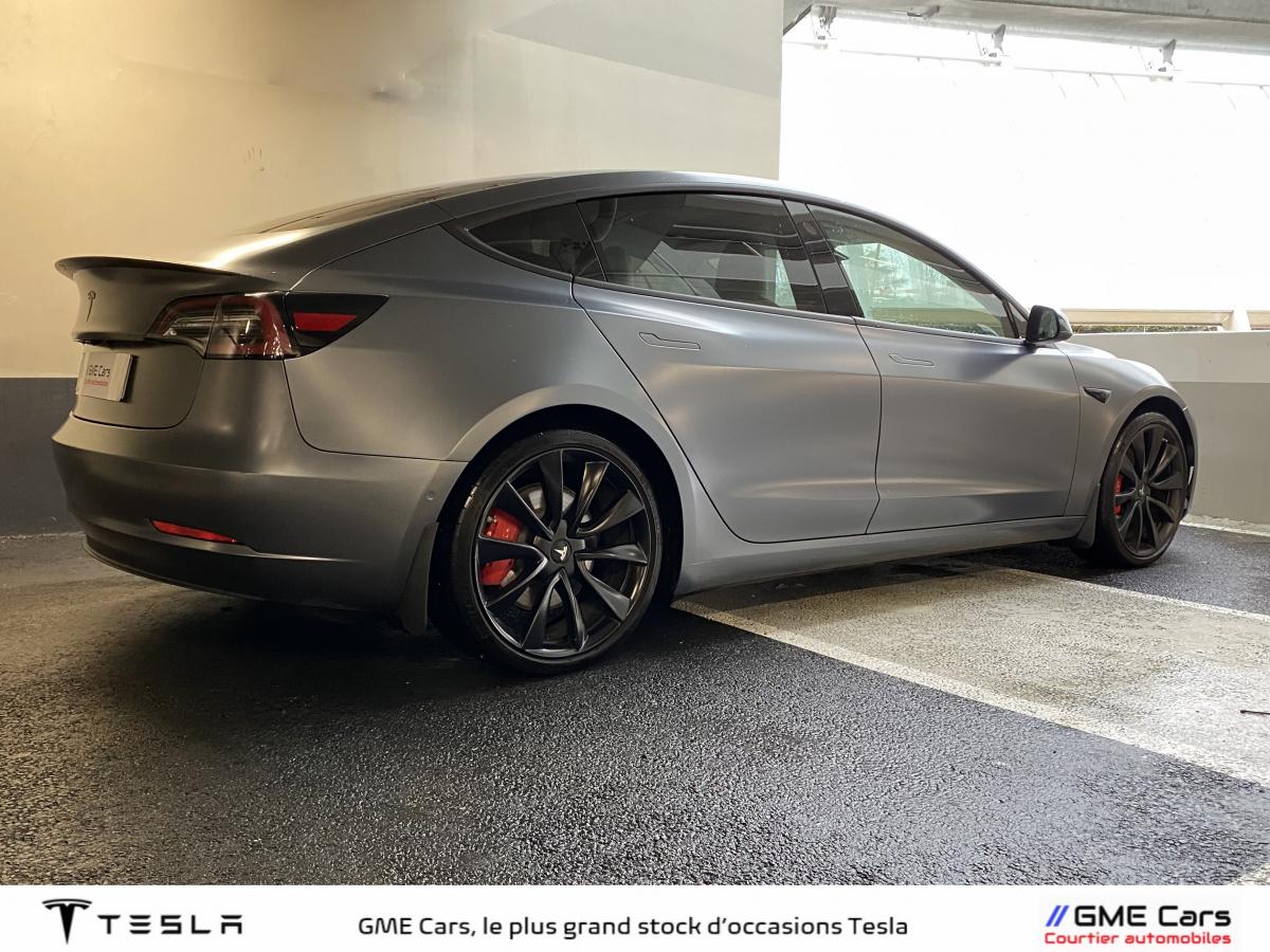 GME CARS - TESLA-MODEL 3-VENDU - PERFORMANCE Covering Gris Mat - EAP ...