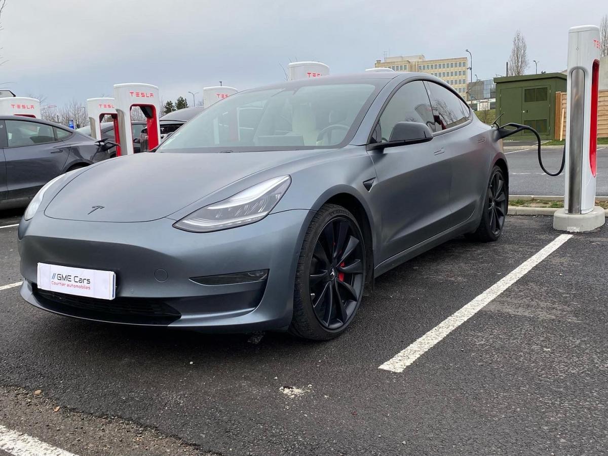 GME CARS - TESLA-MODEL 3-VENDU - PERFORMANCE Covering Gris Mat - EAP ...
