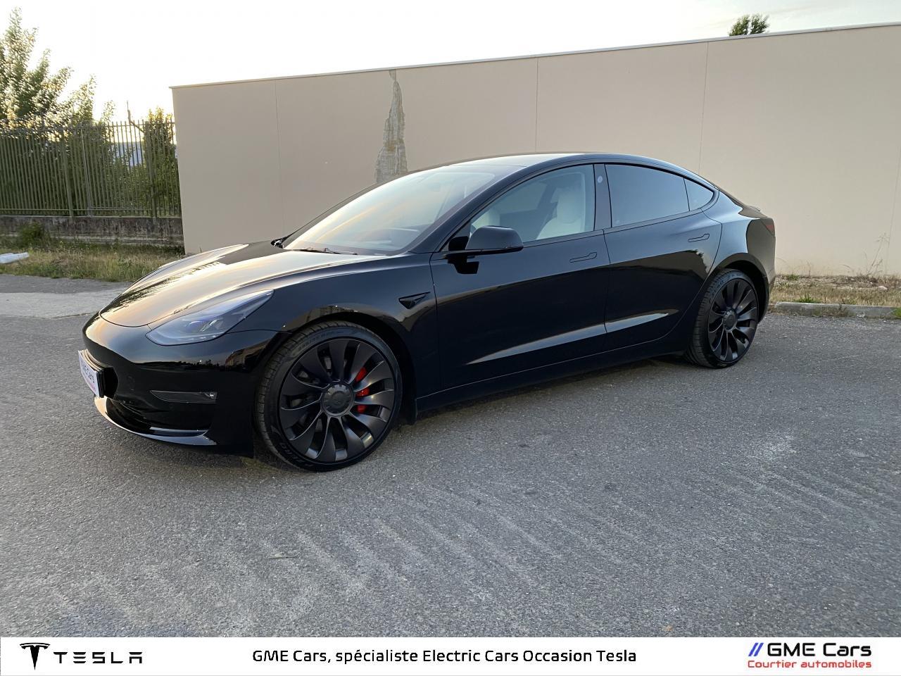 TESLA-MODEL 3-VENDU - Personnalisée Voir Vidéo & Photos- PERF NOIR ...